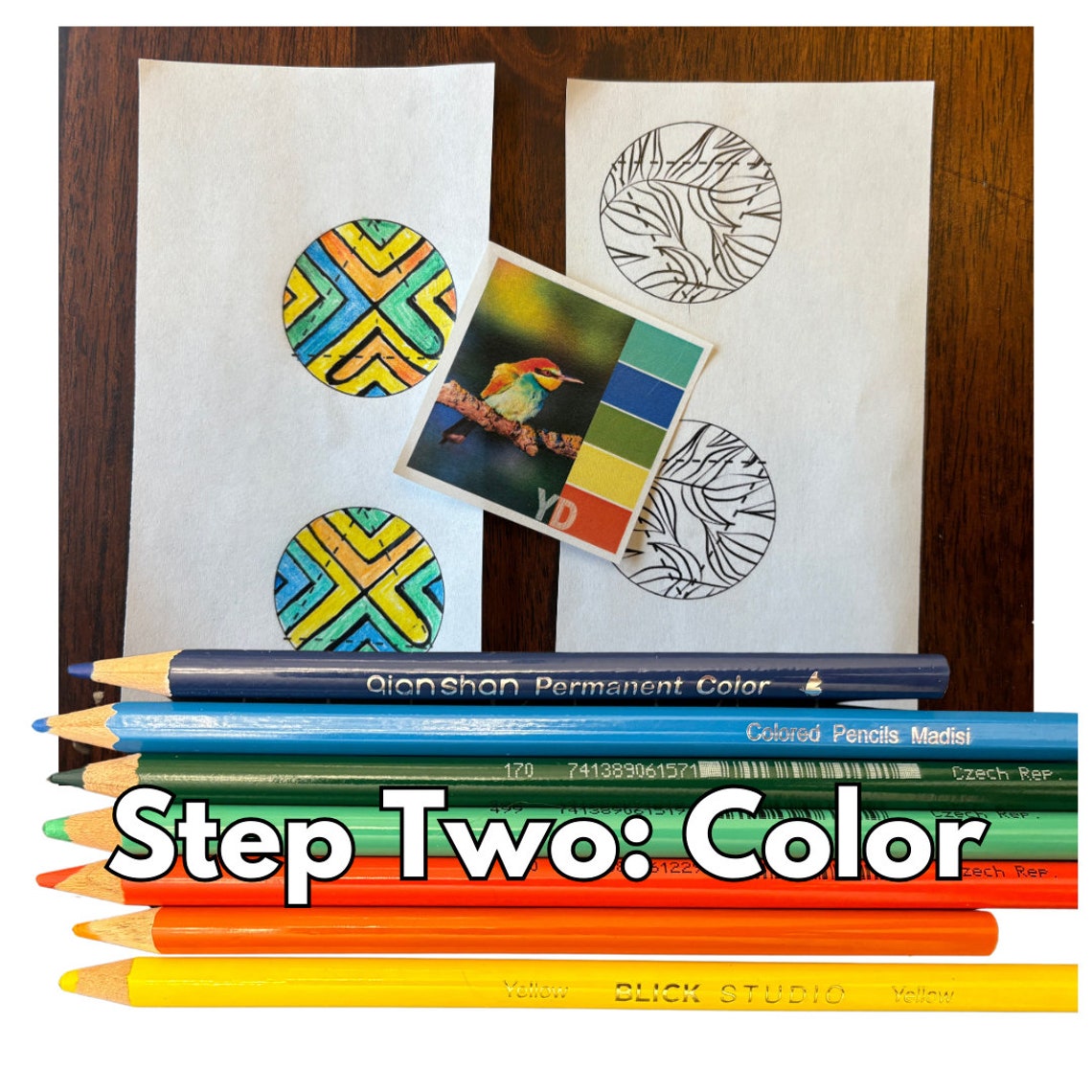 Color Me Geo Bursts: DIY Coloring Craft Project, 3D Paper Craft,paper ...