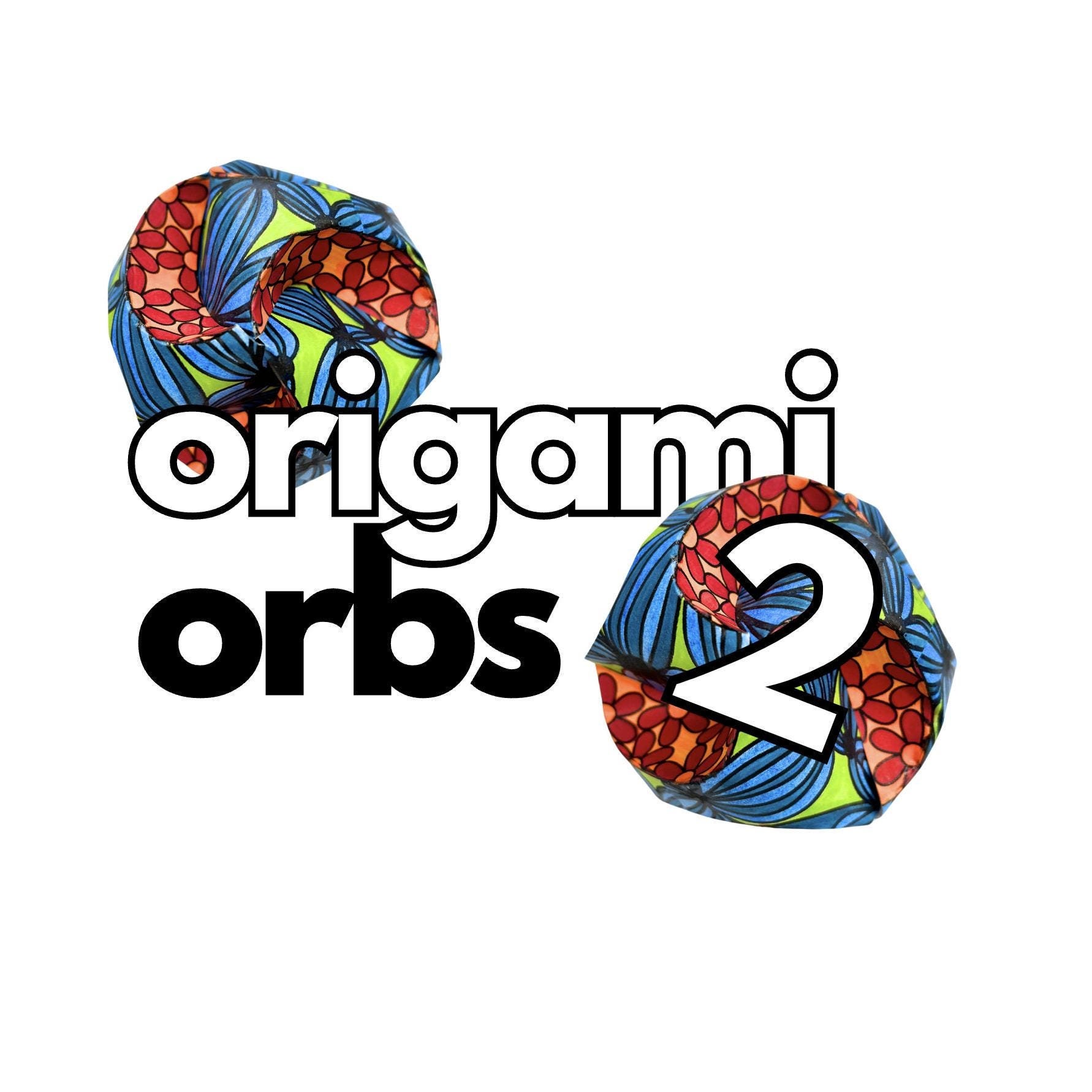 Printable Origami Orbs 2 : DIY Coloring Craft Project Ornament - Etsy