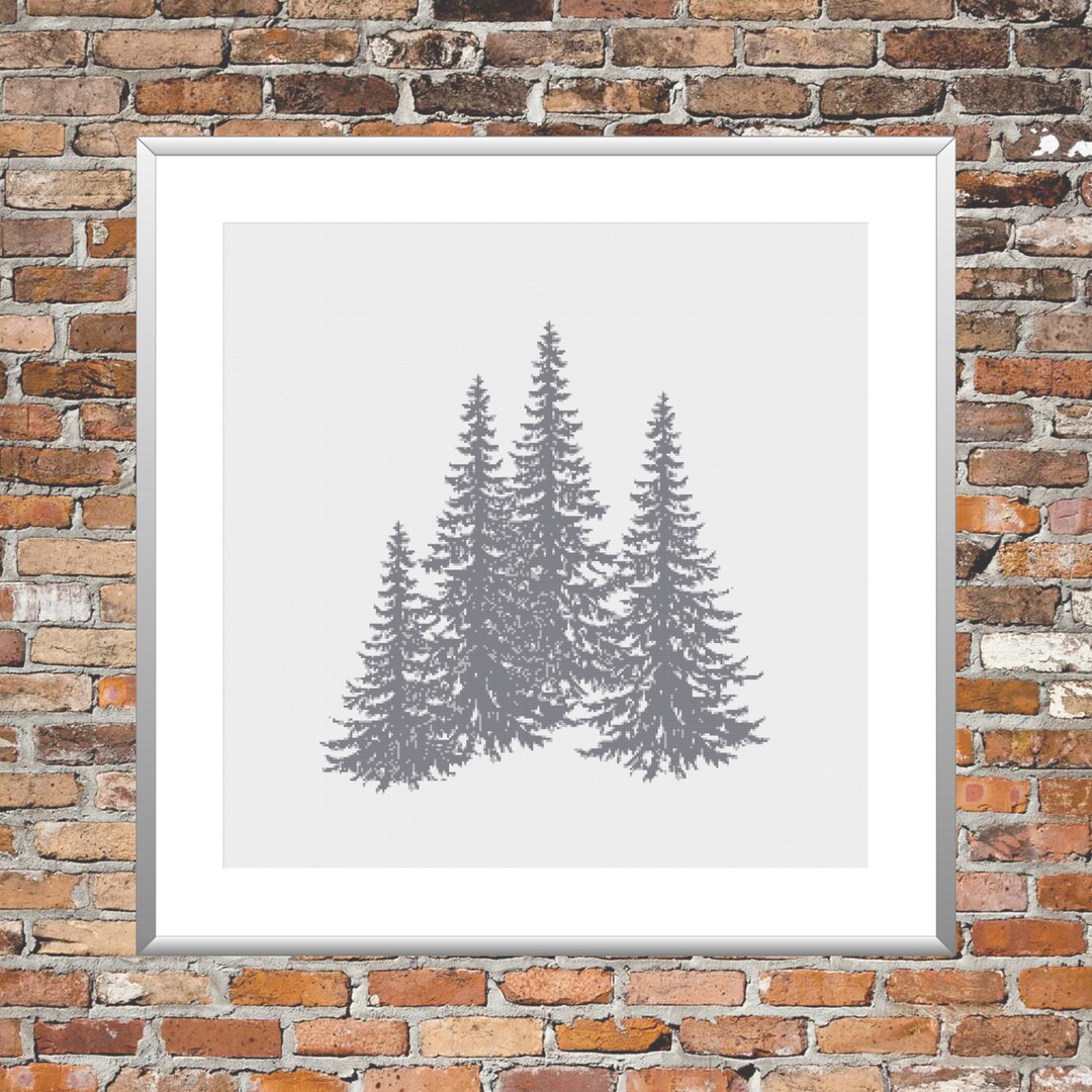 Christmas Trees- a Counted Cross Stitch Pattern - Etsy