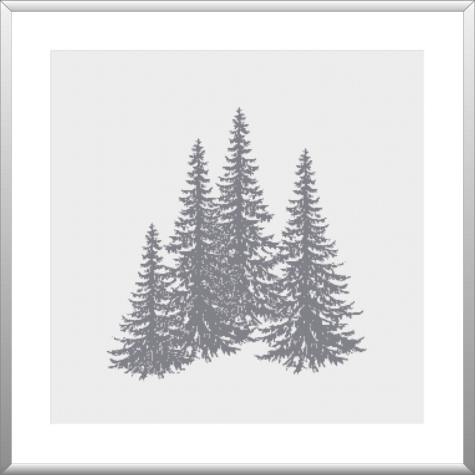 Christmas Trees- a Counted Cross Stitch Pattern - Etsy