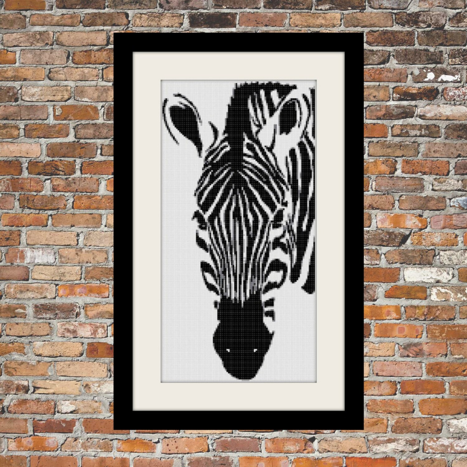 Zebra II a Counted Cross Stitch Pattern - Etsy