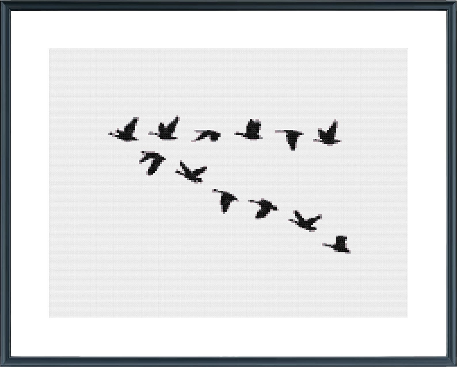 Flying Geese Two Counted Cross Stitch Patterns | Etsy