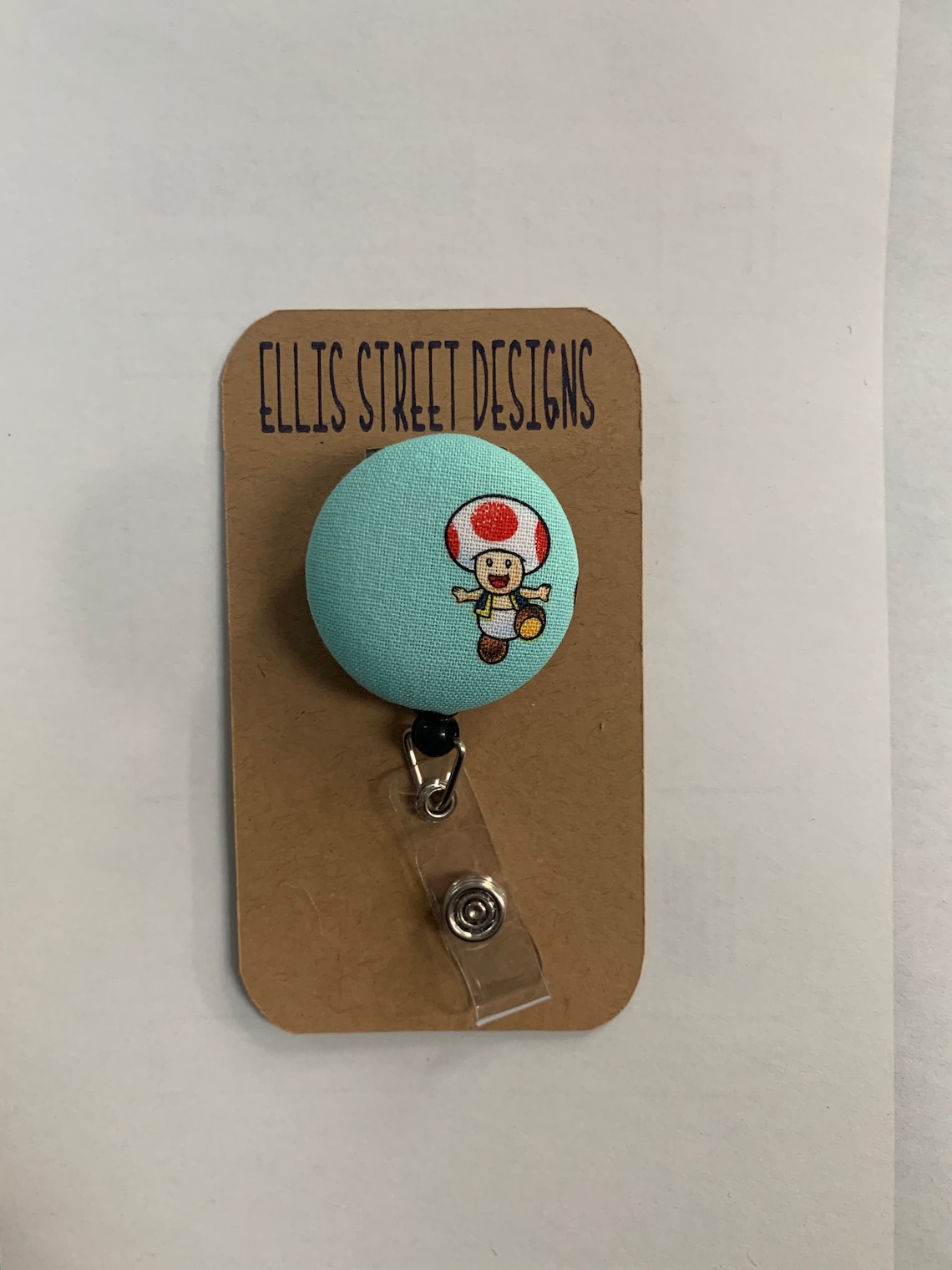 Super Mario Bro Retractable ID Badge Holder | Etsy