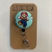 Super Mario Bro Retractable ID Badge Holder Belt Clip or - Etsy