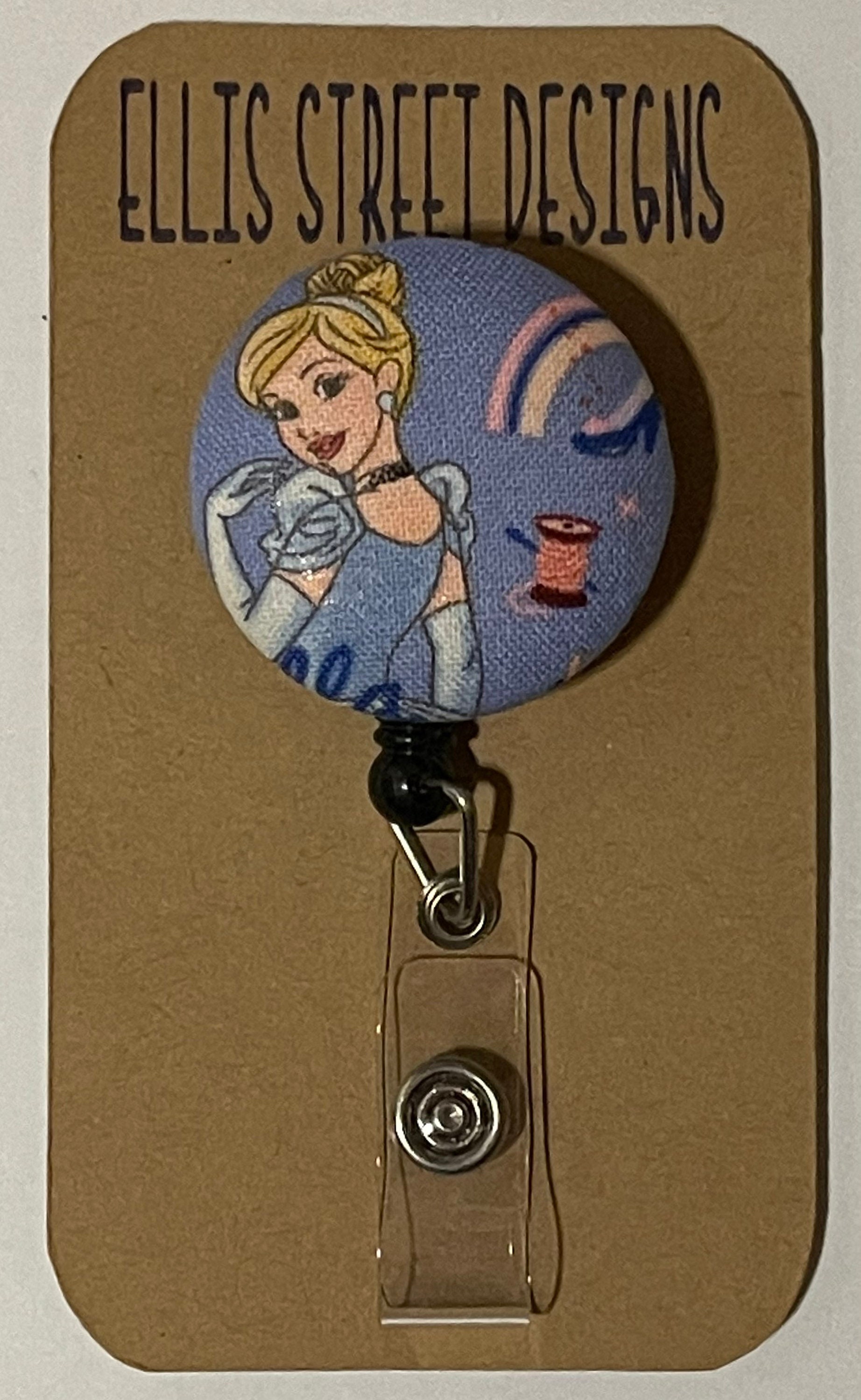Disney Princess Retractable ID Badge Holder Belt Clip or - Etsy UK