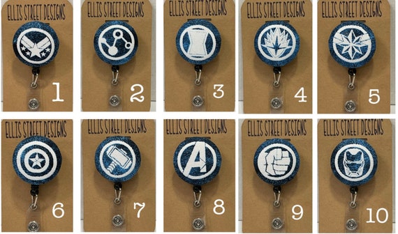Avengers Marvel Retractable Badge ID Holders Belt /clip or - Etsy