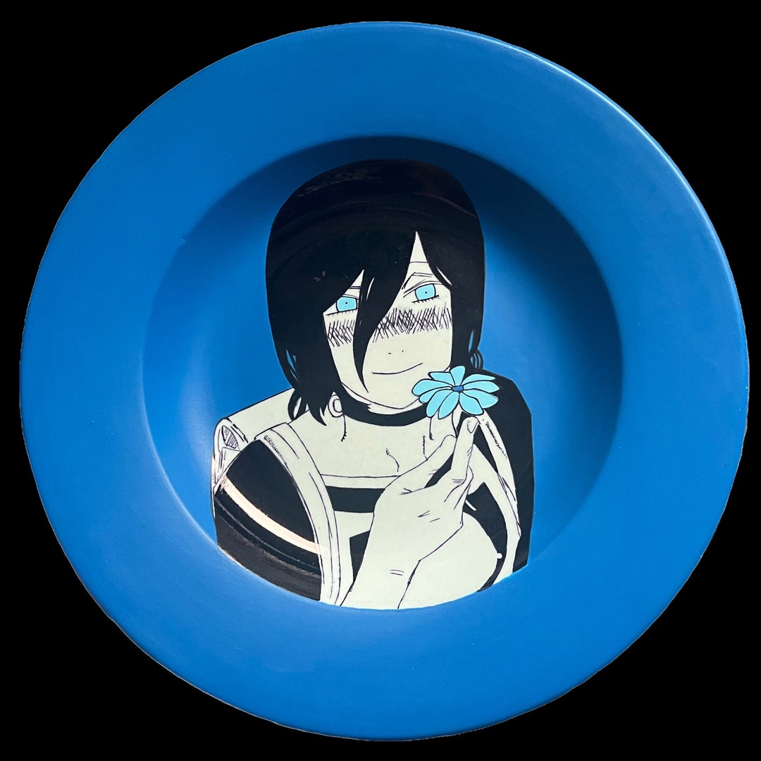 Reze Chainsaw Man Decorative Handmade Painted Anime Manga Plate Csm ...