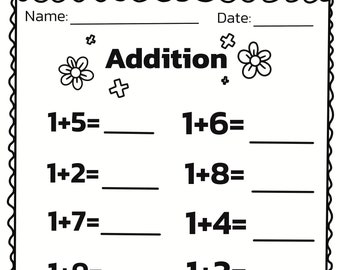 10 Subtraction Printable Teaching Worksheets 1-10, 1st Grade Math, Math ...