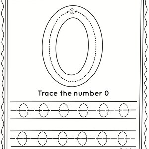0-20 Number Tracing Worksheets, Kindergarten Handwriting Practice ...