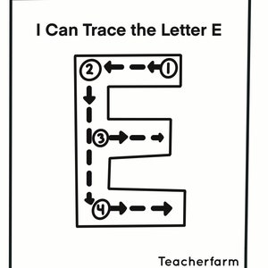 26 Large Alphabet Letters Upper Case Tracing Worksheets, Kindergarten ...