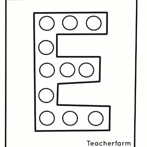 Dot the Letter Upper Case Alphabet, Dab It Worksheets, A-Z Printable ...
