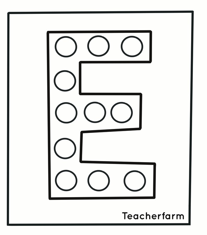 Dot the Letter Upper Case Alphabet, Dab It Worksheets, A-Z Printable ...