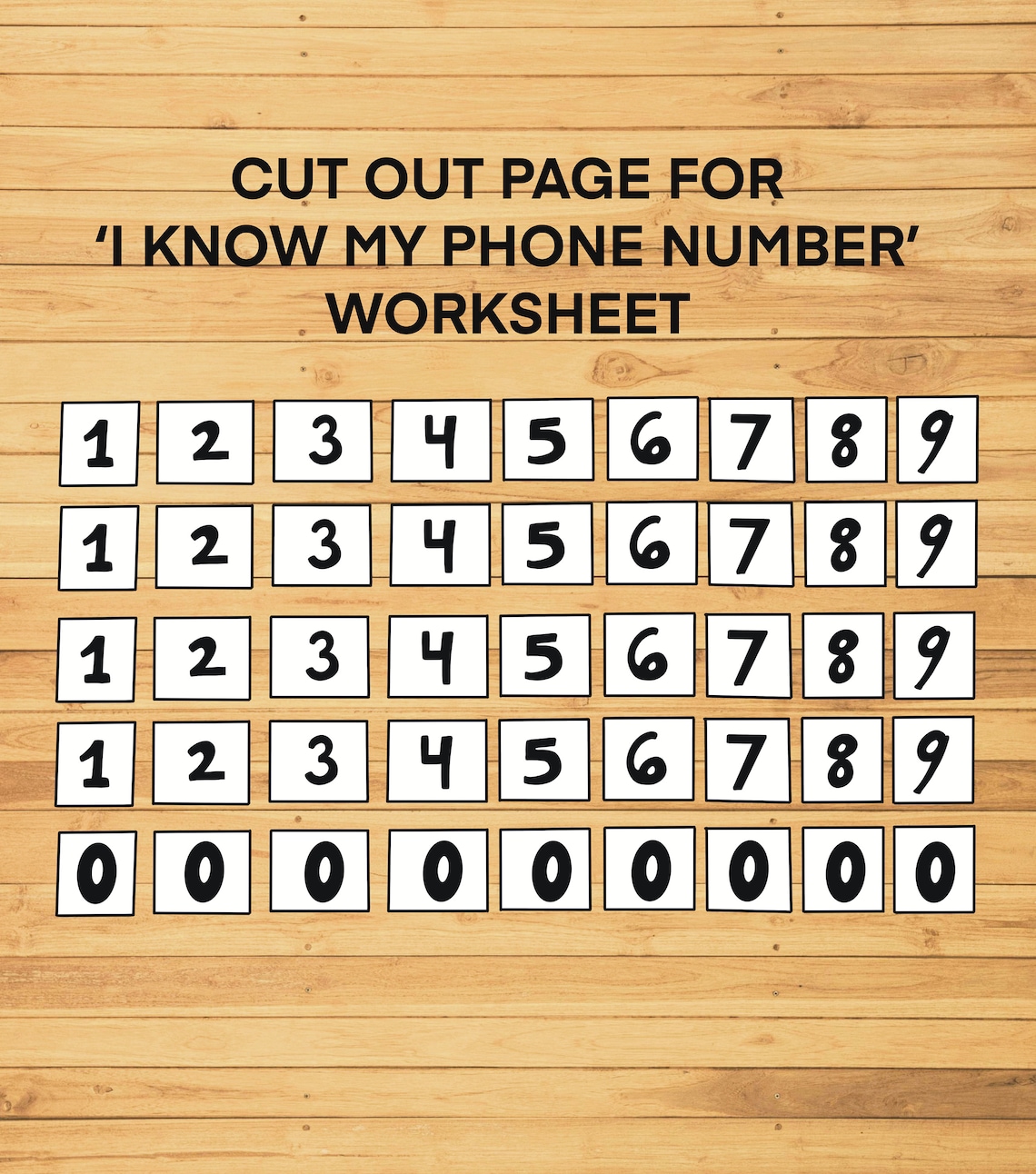 Address and Phone Number Teacher Worksheet Printable, Kindergarten ...