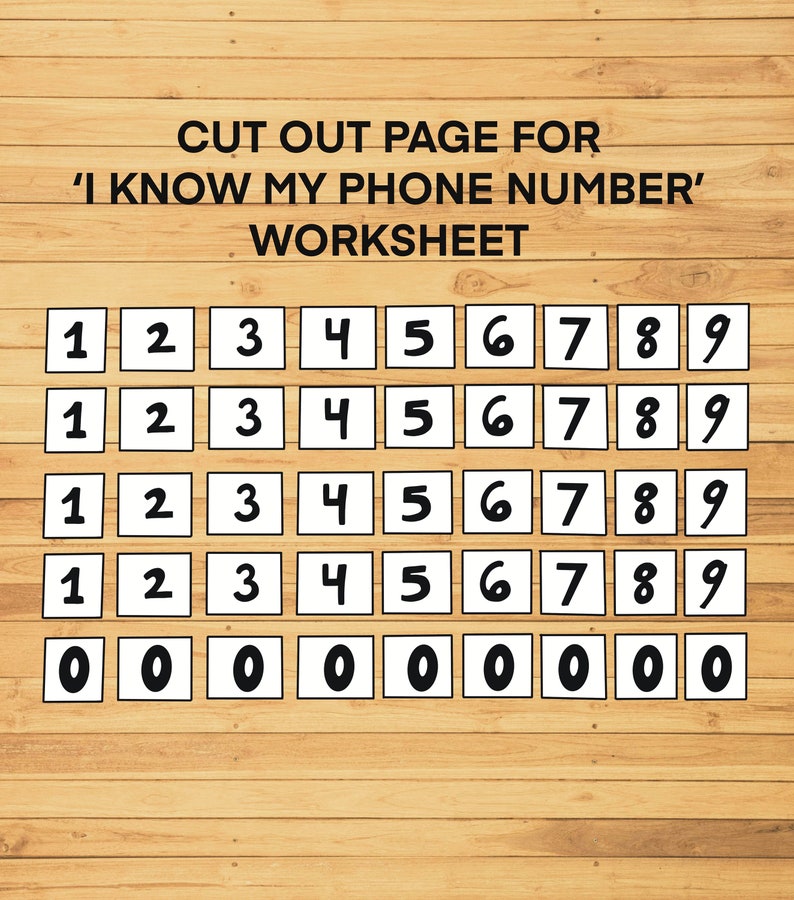 Address and Phone Number Teacher Worksheet Printable, Kindergarten ...