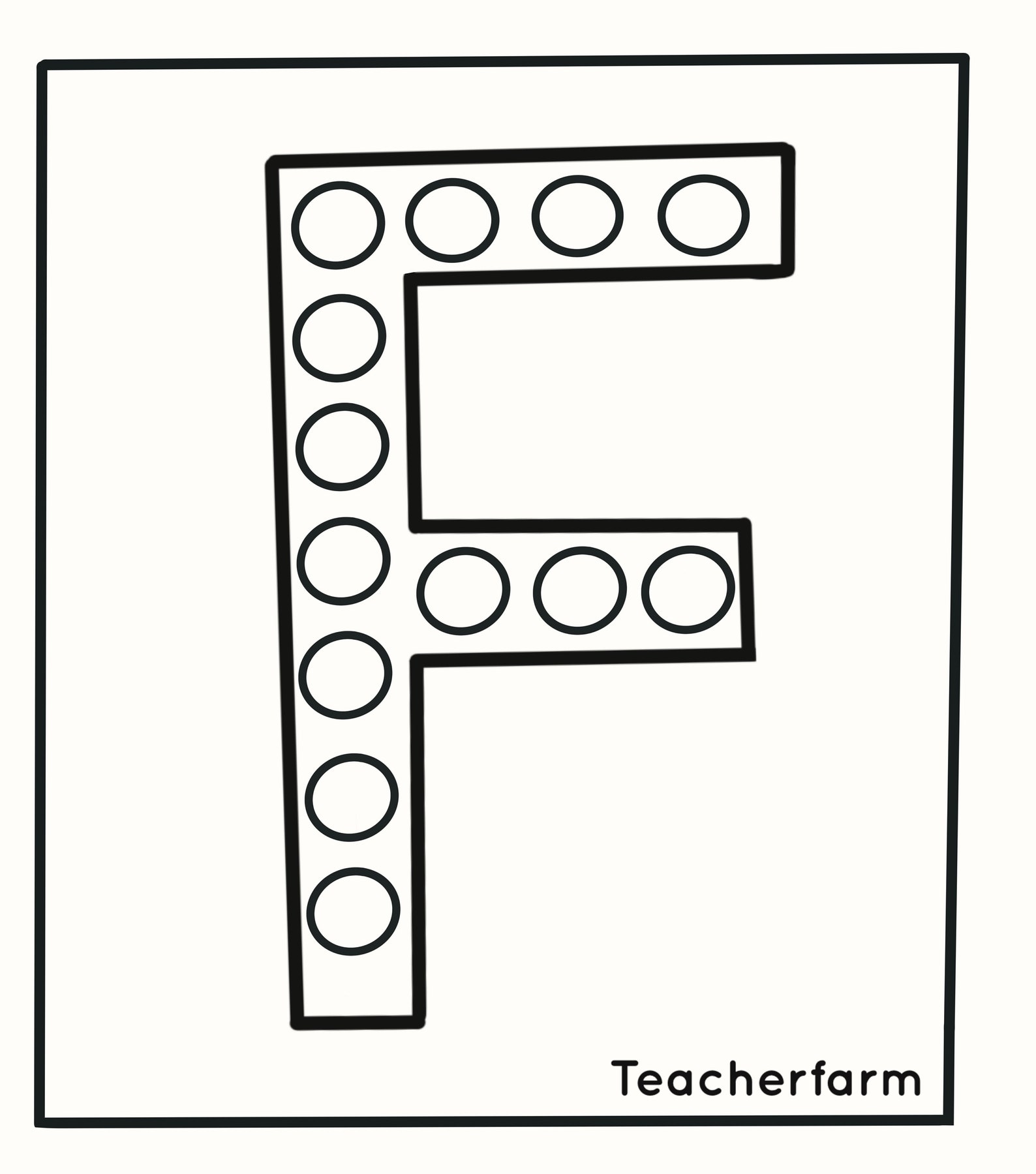 Dot the Letter Upper Case Alphabet, Dab It Worksheets, A-Z Printable ...