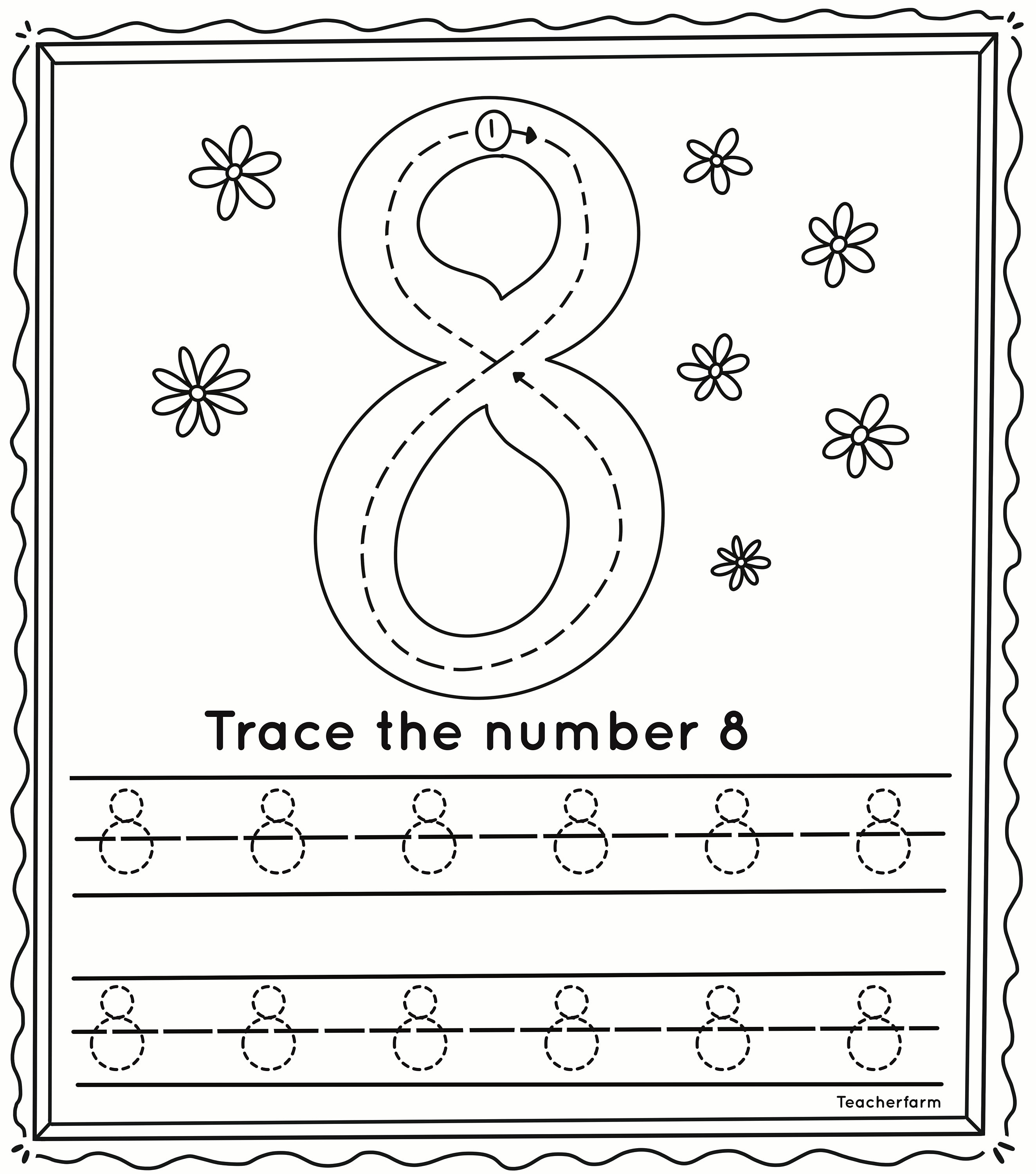 0-20 Number Tracing Worksheets, Kindergarten Handwriting Practice ...