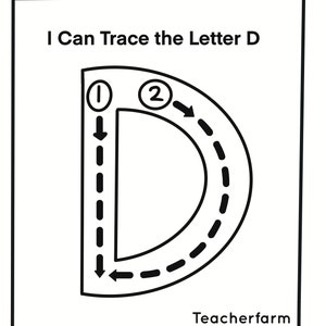 26 Large Alphabet Letters Upper Case Tracing Worksheets, Kindergarten ...