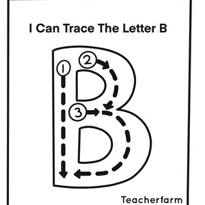 26 Large Alphabet Letters Upper Case Tracing Worksheets, Kindergarten ...