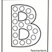 Dot the Letter Upper Case Alphabet, Dab It Worksheets, A-Z Printable ...