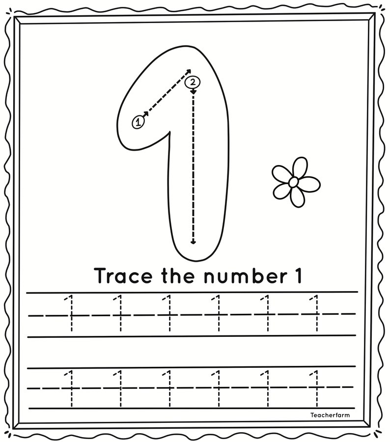 0-20 Number Tracing Worksheets, Kindergarten Handwriting Practice ...