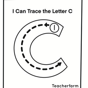 26 Large Alphabet Letters Upper Case Tracing Worksheets, Kindergarten ...