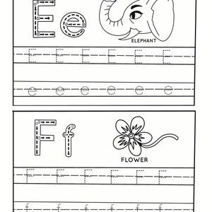 Alphabet Kindergarten Tracing Worksheets, Homeschool Teacher Kids ...