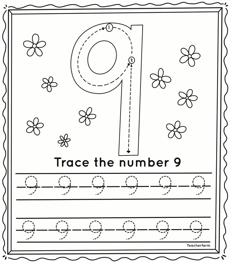 0-20 Number Tracing Worksheets, Kindergarten Handwriting Practice ...