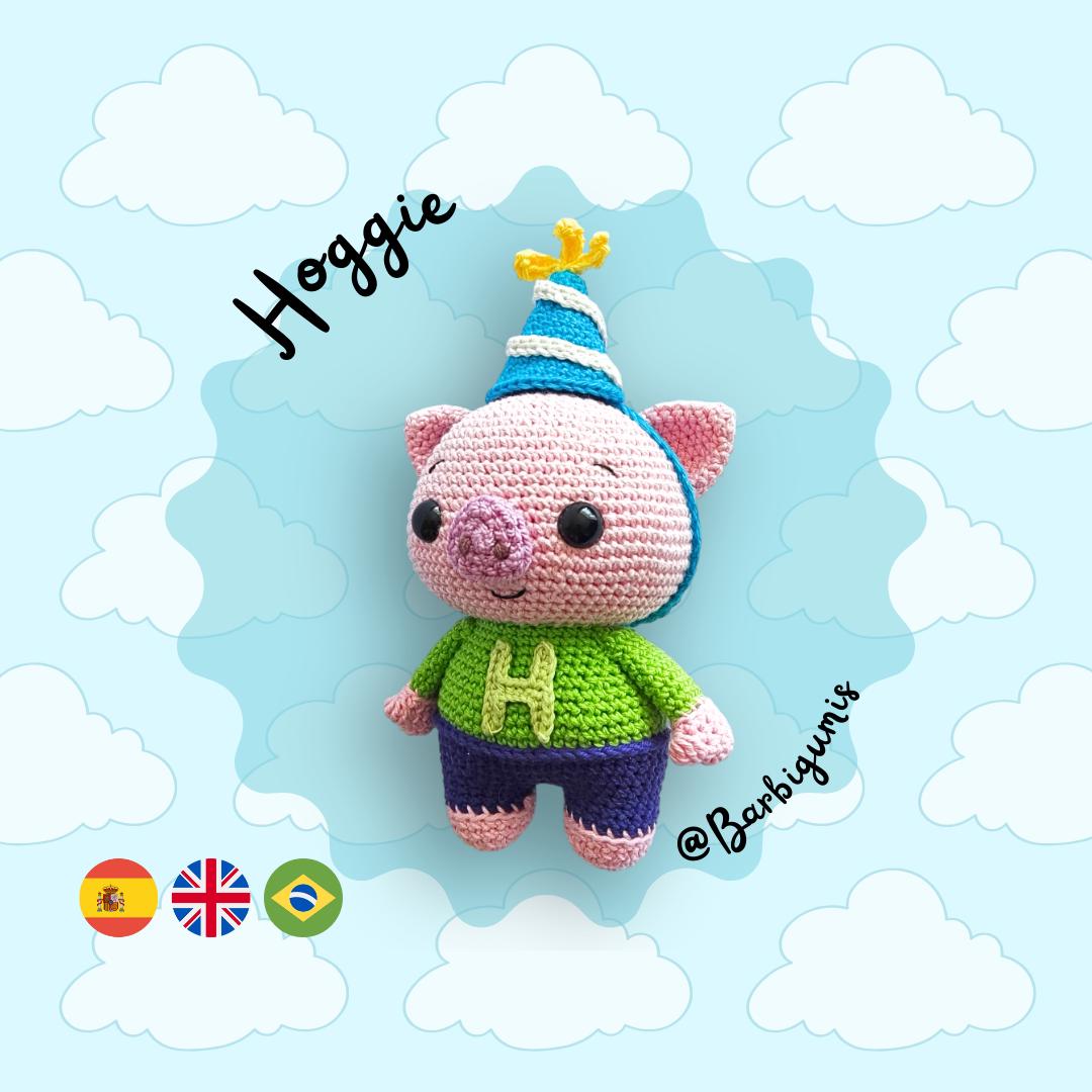 Hoggie Cerdito, Colección Plim Plim, Patrón Amigurumi Muñeco Crochet ...