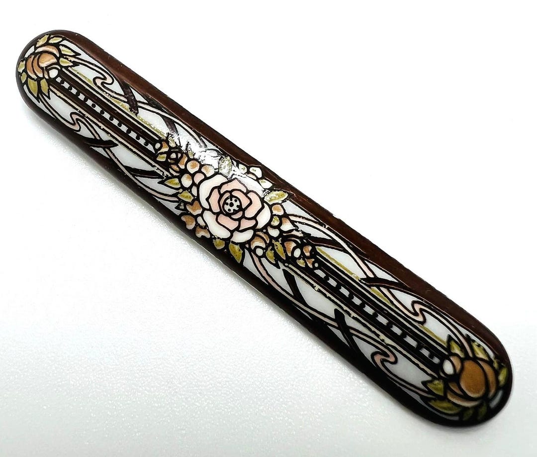 Original Michael Frey Enamel Brooch – Floral Vintage Design, Hand ...