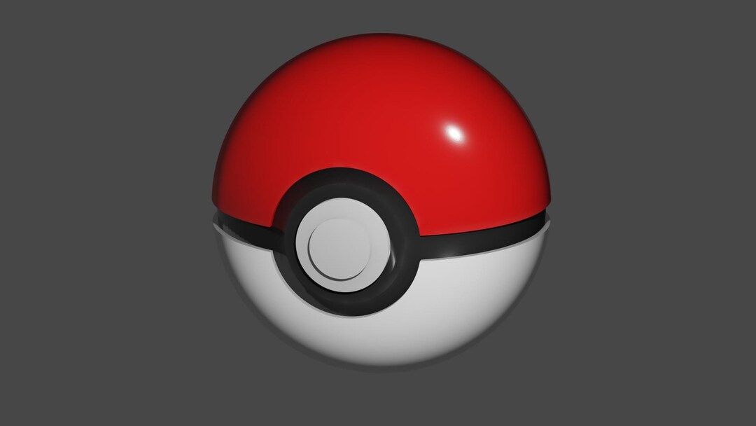 Pokemon Pokeball STL File - Etsy
