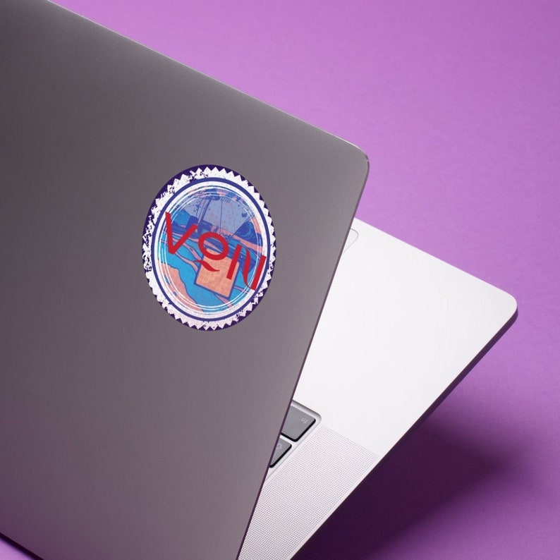 Von Schroeder Atelier Circle Stamp Logo Sticker (2 In.) - Etsy