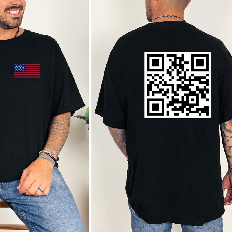 Trump Qr Code Tee - Etsy