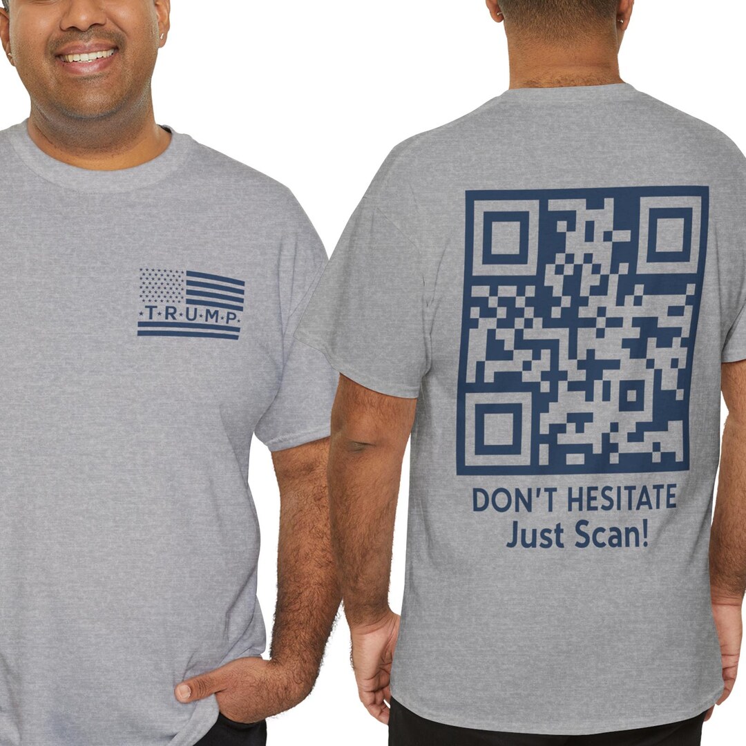 Trump QR Code Dance Shirt Funny Political Graphic Tee, Patriotic ...