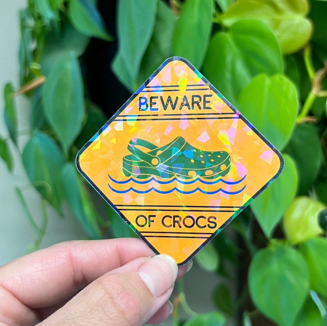 Beware of Crocs Funny Fake Lake Warning Sign - Etsy