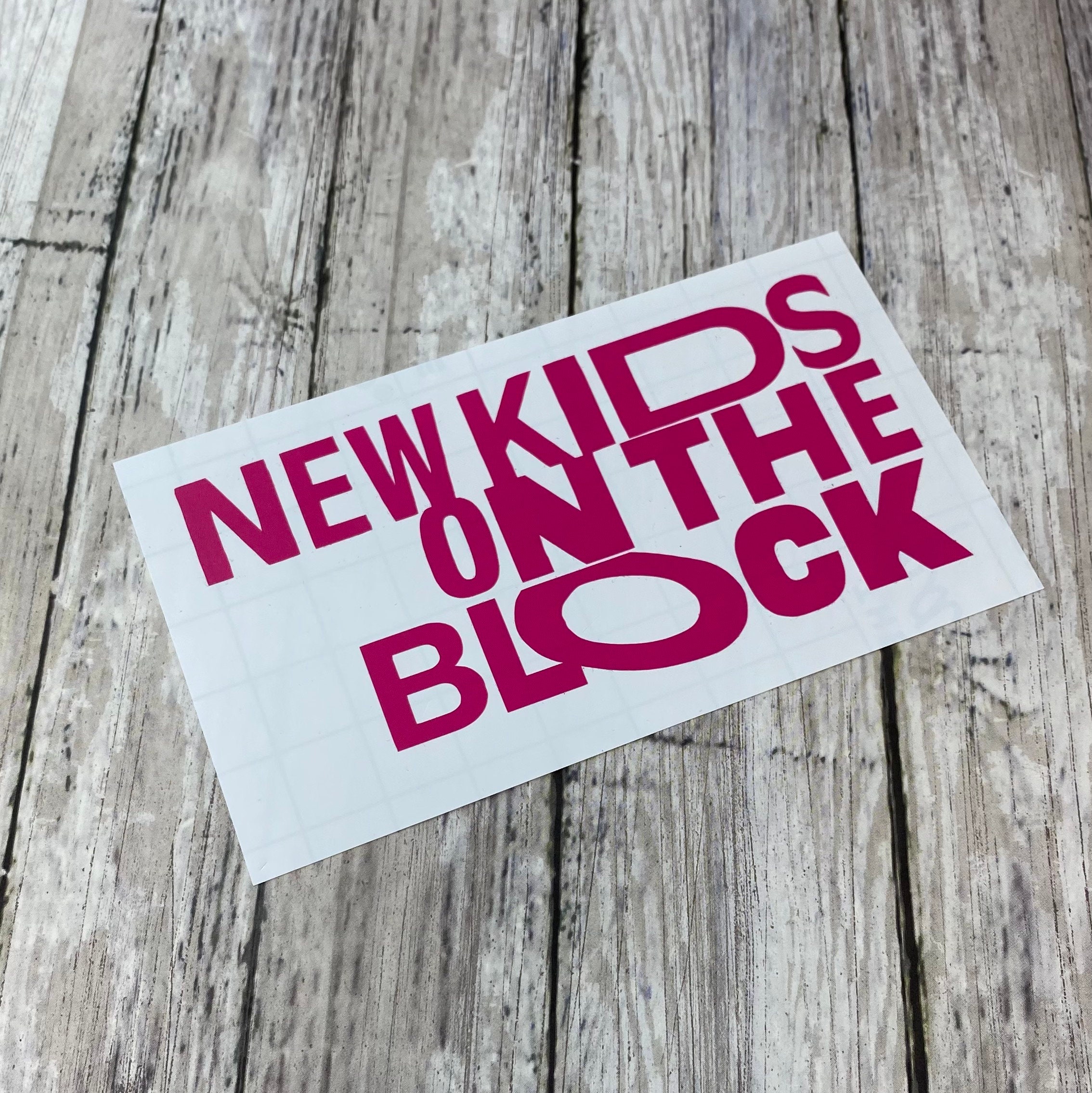 NKOTB Holographic Solid or Glitter Colors Vinyl Sticker Car | Etsy