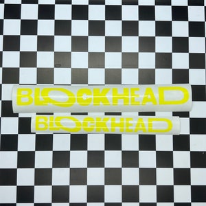 NKOTB Blockhead Holographic Solid or Glitter Colors Vinyl Sticker Car ...