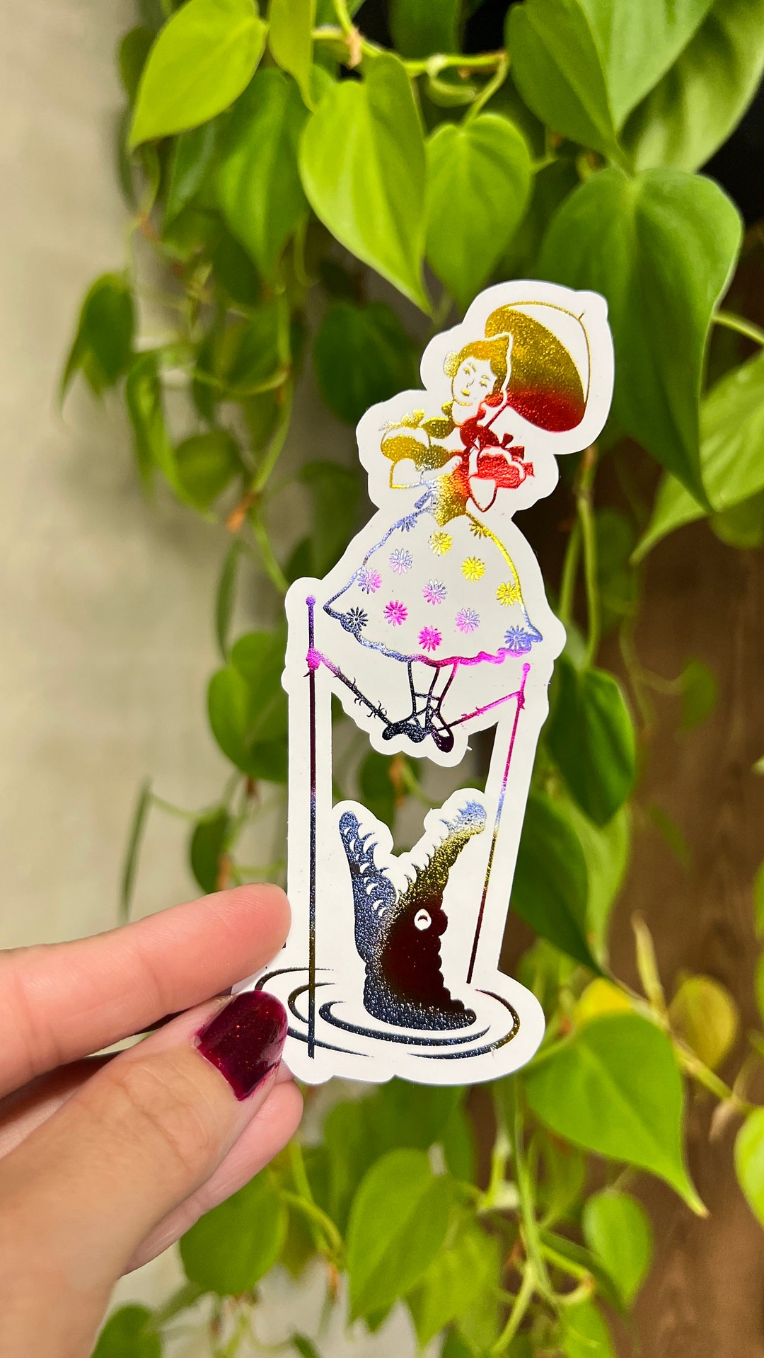 Ballerina Tightrope Walker Haunted Mansion Alligator Foil Sticker - Etsy