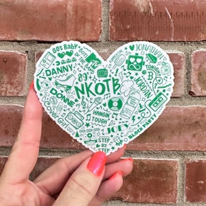 NKOTB Graffiti Heart 80s Memories New Kids on the Block Heart Sticker ...