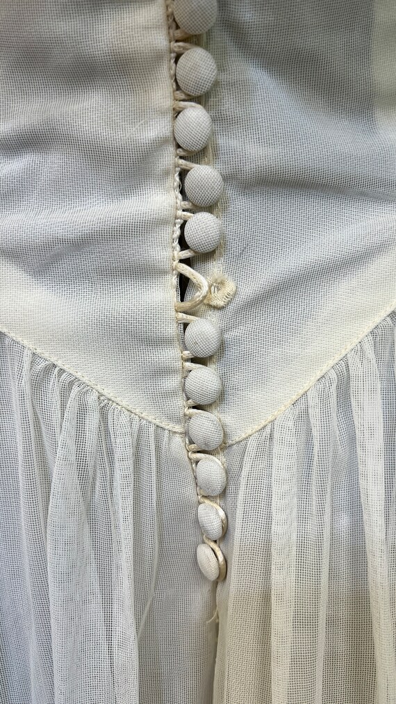 Vintage 1930s Handmade Wedding Dress Hip Bustle - Gem