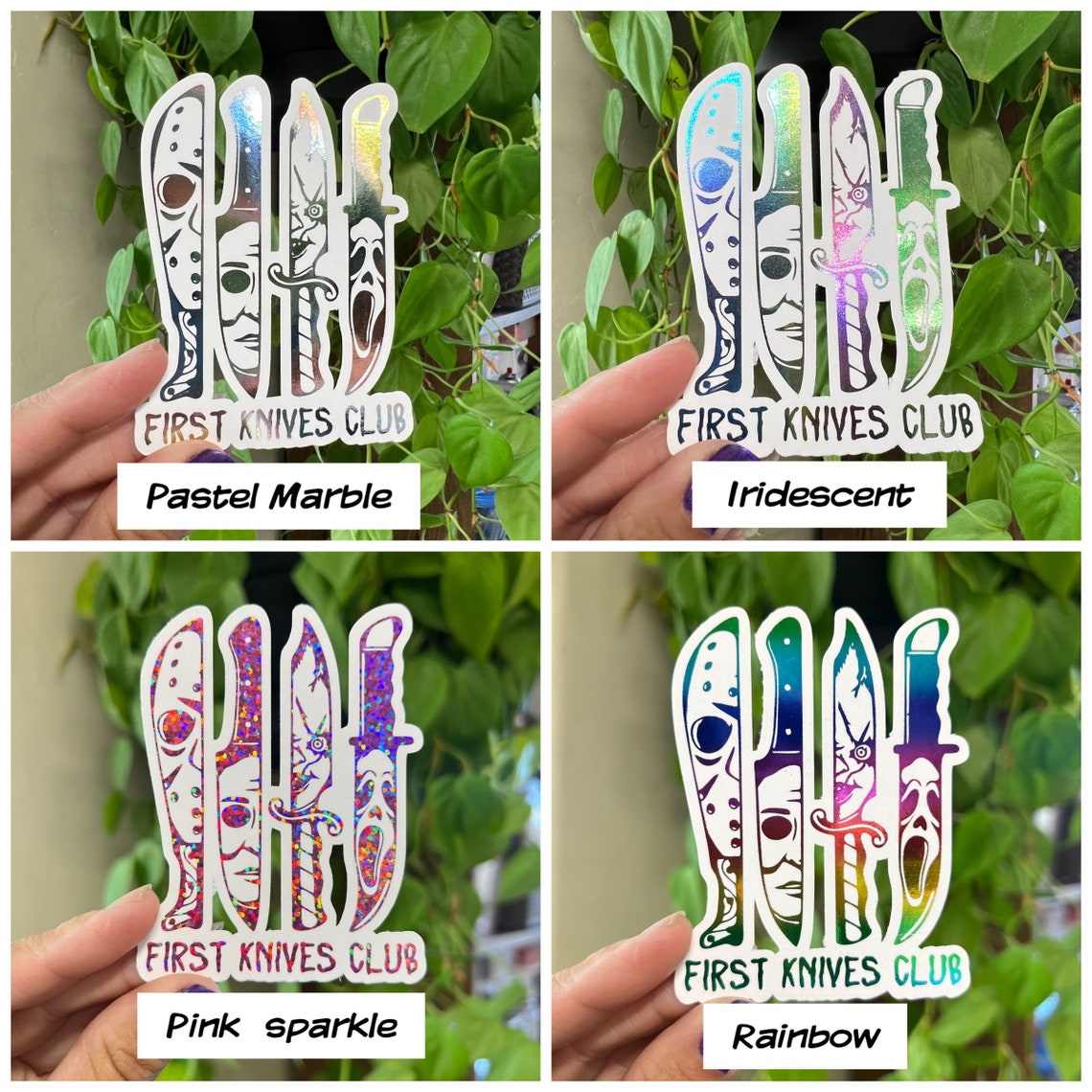 First Knives Club Horror Halloween Chucky Ghostface Foil - Etsy