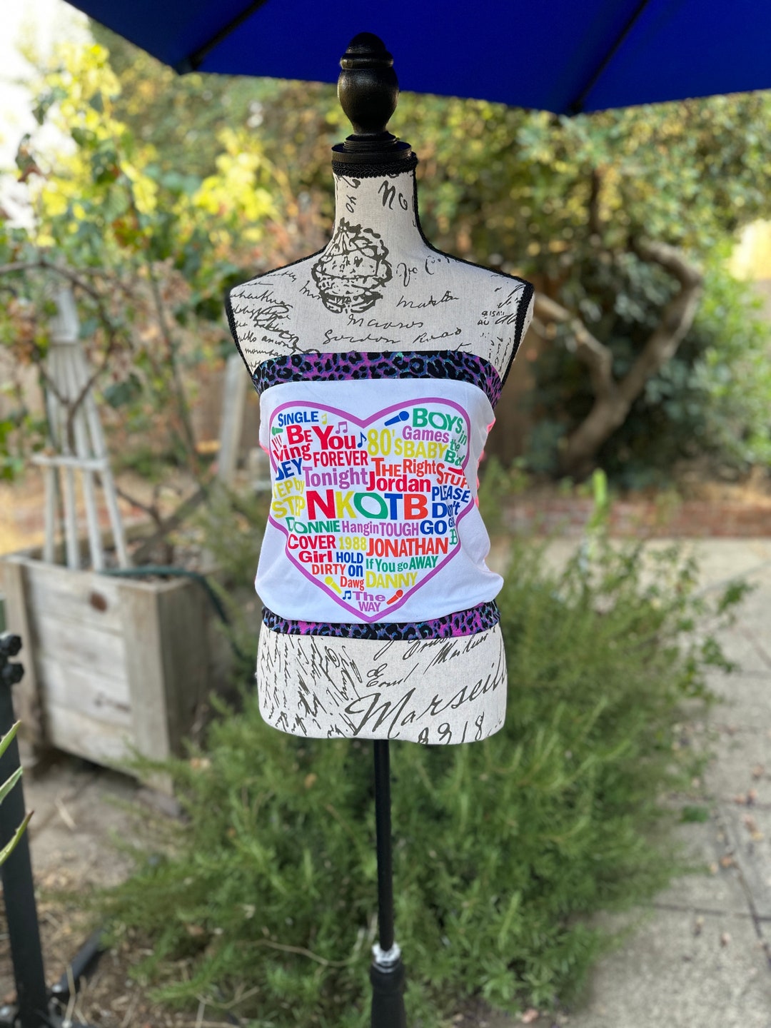 NKOTB New Kids on the Block Neon Tube Top Knit Shirt Sz XS/S - Etsy