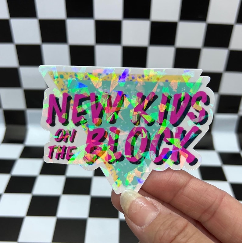 NKOTB New Kids on the Block Glossy Sticker 80s Retro - Etsy