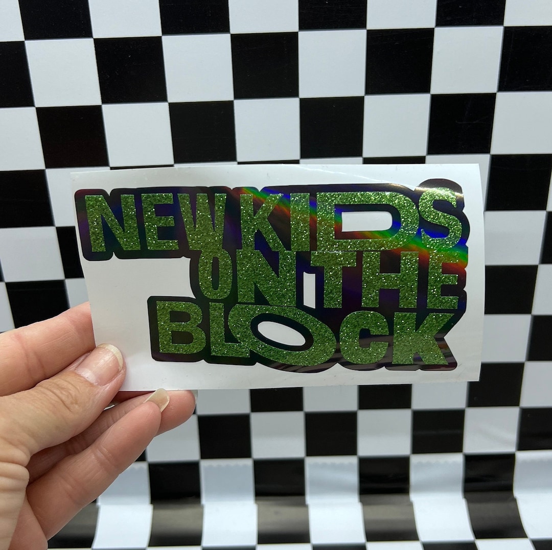 NKOTB Holographic 2 Layer Glitter Vinyl Sticker Car Decal - Etsy