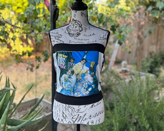 NKOTB New Kids on the Block Neon Tube Top Knit Shirt Sz M/L - Etsy