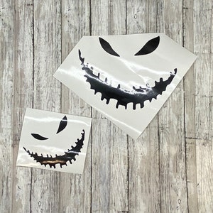 Oogie Face Vinyl Pumpkin Decorating Sticker Decal - Etsy