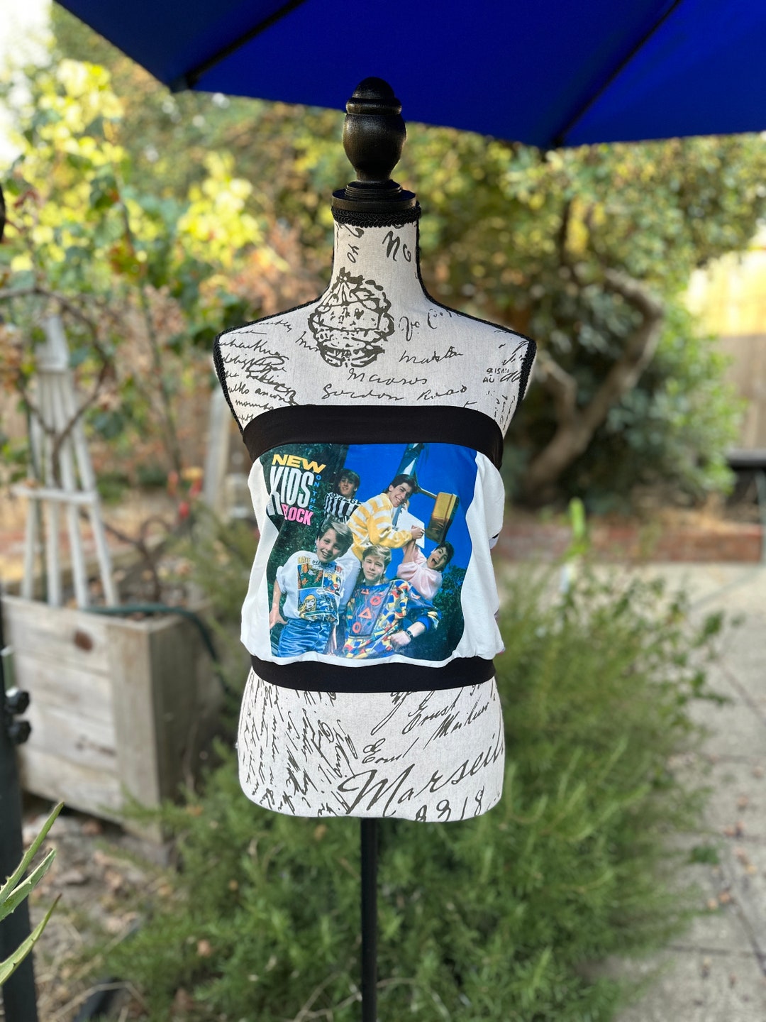 NKOTB New Kids on the Block Neon Tube Top Knit Shirt Sz M/L - Etsy