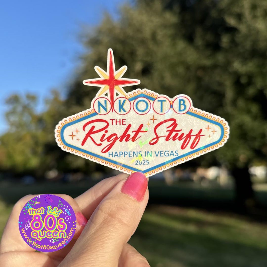 NKOTB the Right Stuff Happens in Vegas 2025 Blockhead Sticker - Etsy