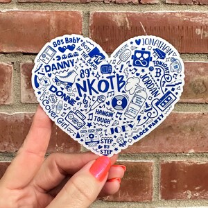 NKOTB Graffiti Heart 80s Memories New Kids on the Block Heart Sticker ...