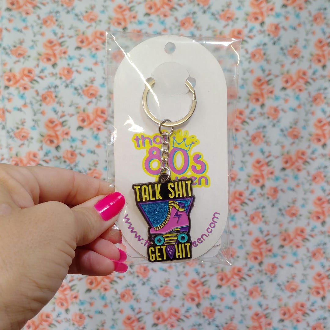 Talk Shit Get Hit Stranger Things Grab Bag Keychain Pin - Etsy