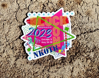 NKOTB New Kids on the Block Glossy Sticker 80s Retro - Etsy